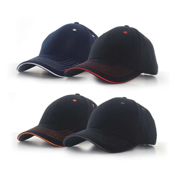 Contrast Stitch Caps - Boostup
